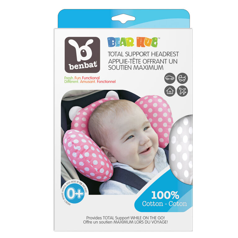 Benbat - Baby Headrest - Bear Hug / Grey / 0-12 Months Old | Babies R ...
