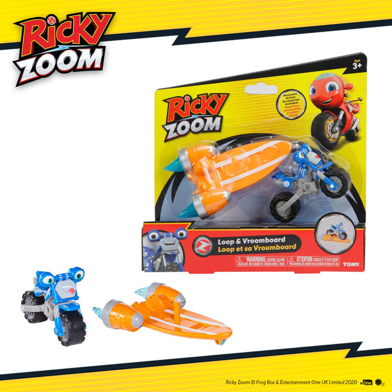 Voiture de Course et Action Loop Hoopla Ricky Zoom avec un accessoire ...
