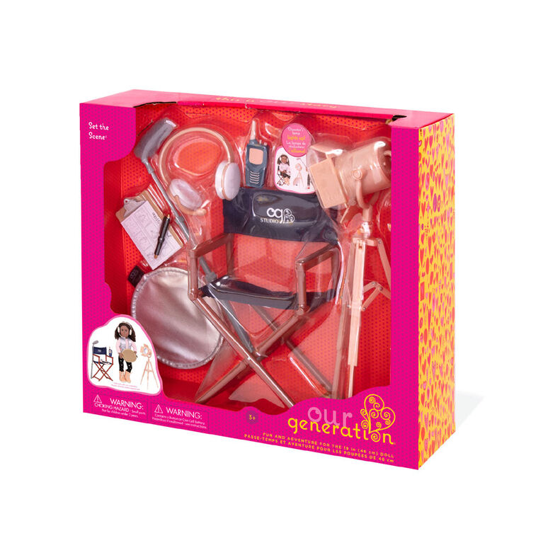 Our Generation, Set The Scene, Movie Accessory Set for 18-inch Dolls ...