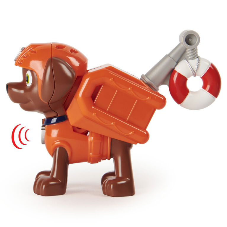 PAW Patrol, Action Pack Zuma Collectible Figure with Sounds and Phrases ...
