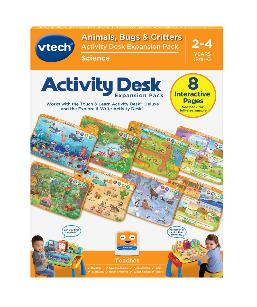 VTech Activity Desk Expansion Pack Animals Bugs Critters English Edition