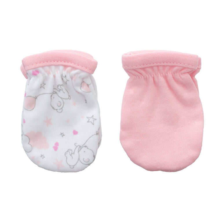 Koala Baby 2-Pack Scratch Mittens - Pink Bear | Babies R Us Canada