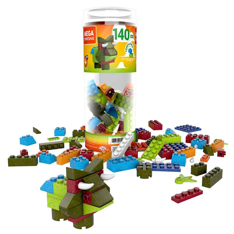 Mega Construx Mega Construx Wonder Builders 140 Piece Building Tube ...