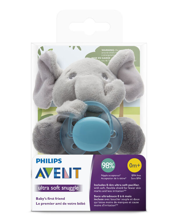 Philips Avent ultra soft snuggle, 0-6m, elephant | Babies R Us Canada