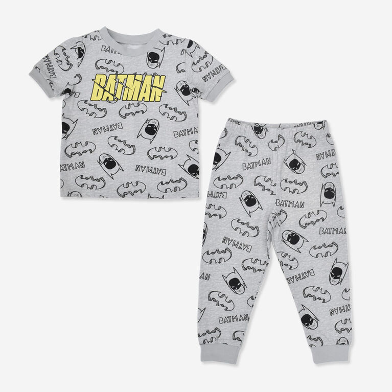Batman 2 Piece PJ Set Grey Mix 3/4 | Babies R Us Canada