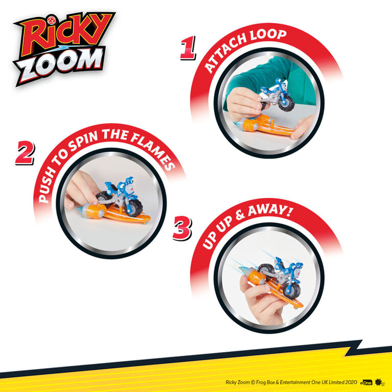 Voiture de Course et Action Loop Hoopla Ricky Zoom avec un accessoire ...