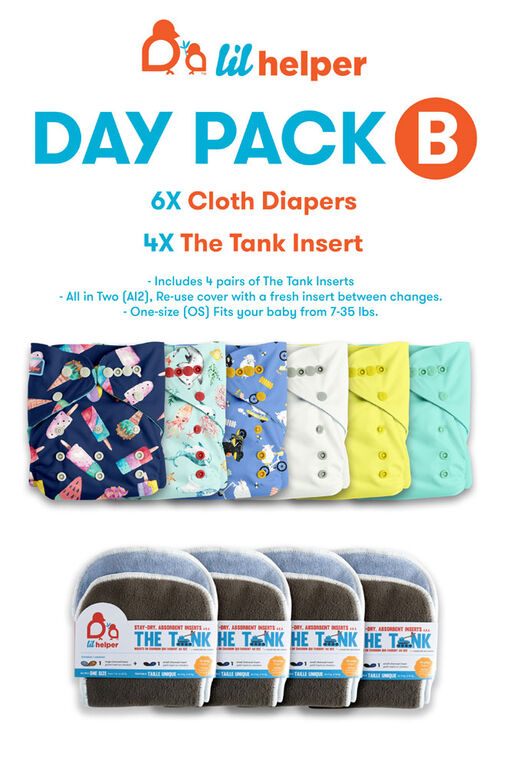Lil Helper 6-Pack Cloth Diapers | Babies R Us Canada