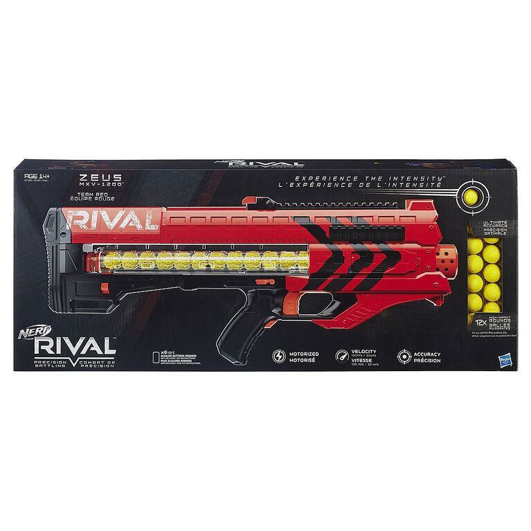 NERF Rival Foudroyeur Zeus MXV-1200 - Rouge. | Toys R Us Canada