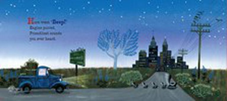 Little Blue Truck Leads the Way Padded Board Book - English Edition ...