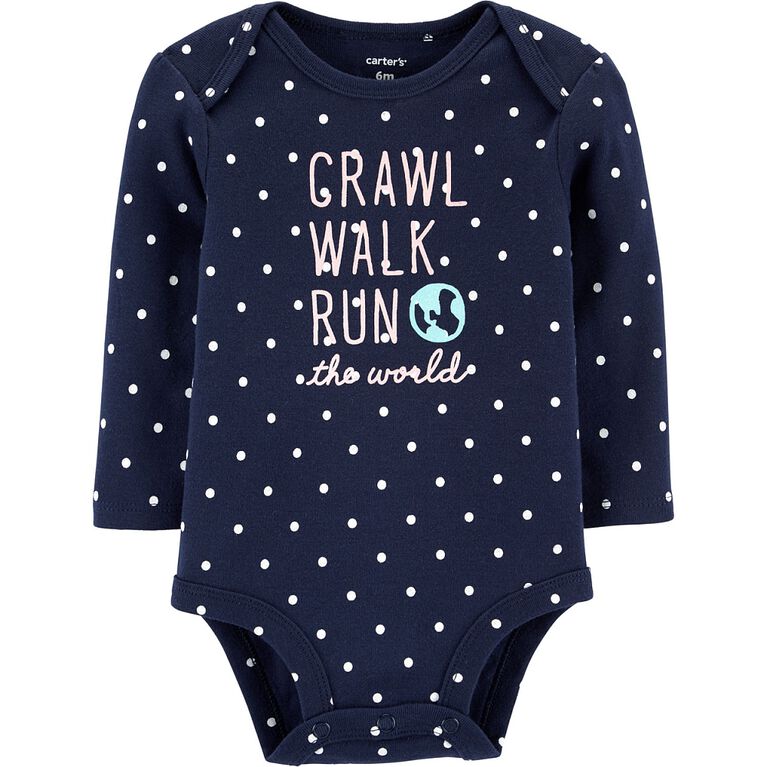 Cache-couche à collectionner Crawl Walk Run The World Carter's - marine ...