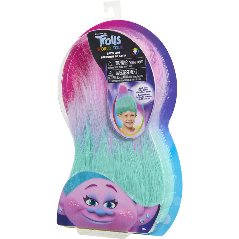 DreamWorks Trolls World Tour Troll-rific Satin Wig | Toys R Us Canada