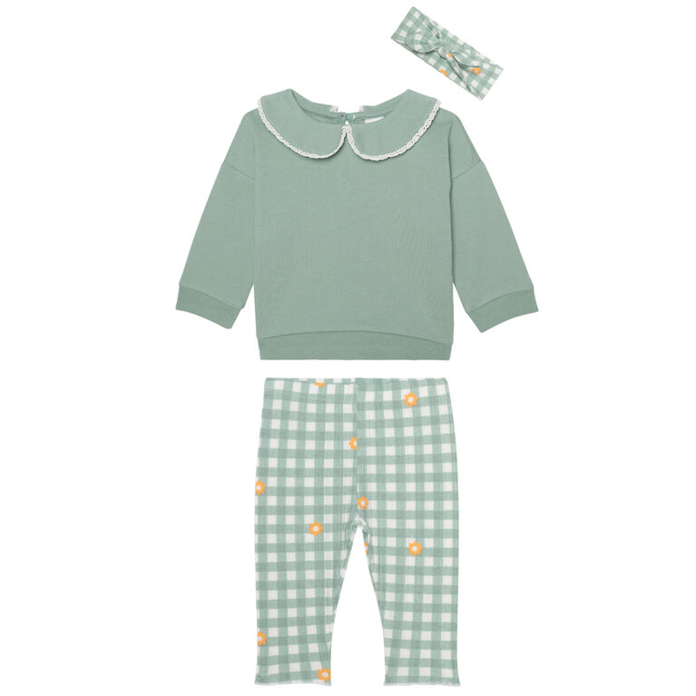 PL Baby Jogger Set Green Plaid 3M | Babies R Us Canada