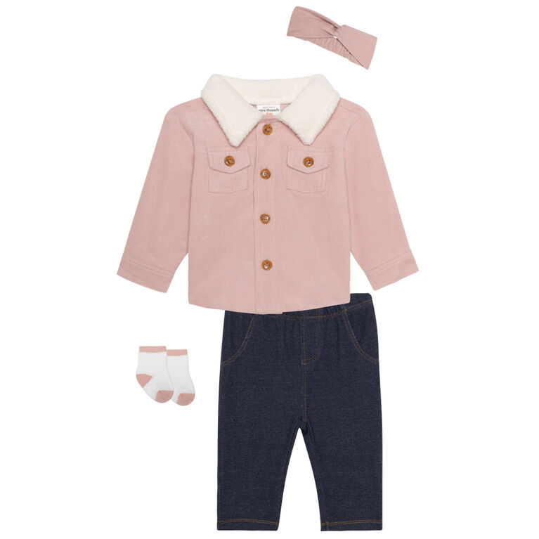 PL Baby 4 Piece Set Pink 6M | Babies R Us Canada