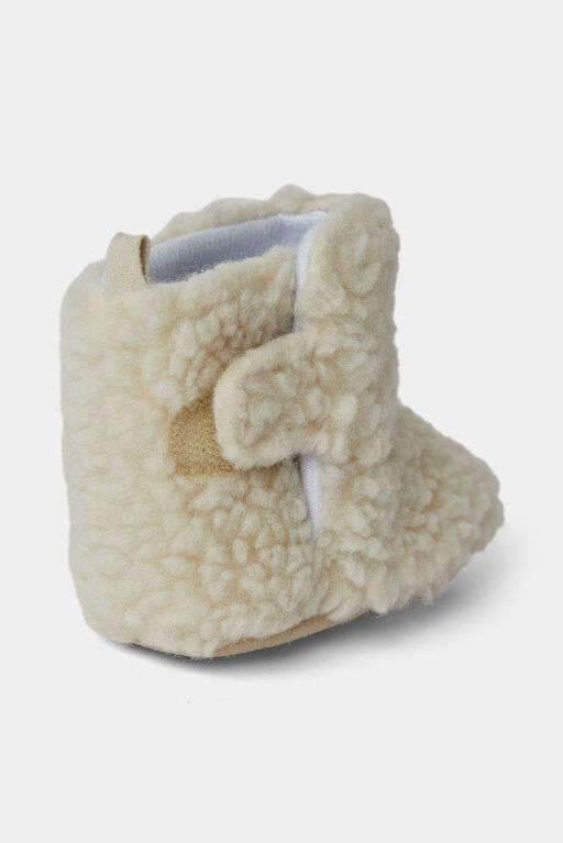 RISE Little Earthling Waddles Fleece Booties White | Babies R Us Canada