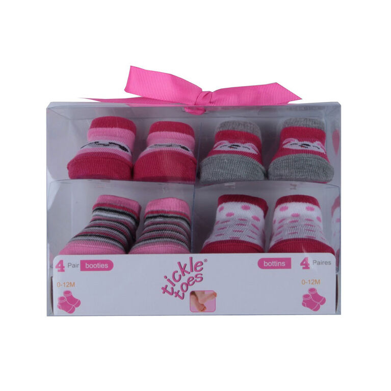 Tickle-toes - 4-Pack Booties Socks | Babies R Us Canada
