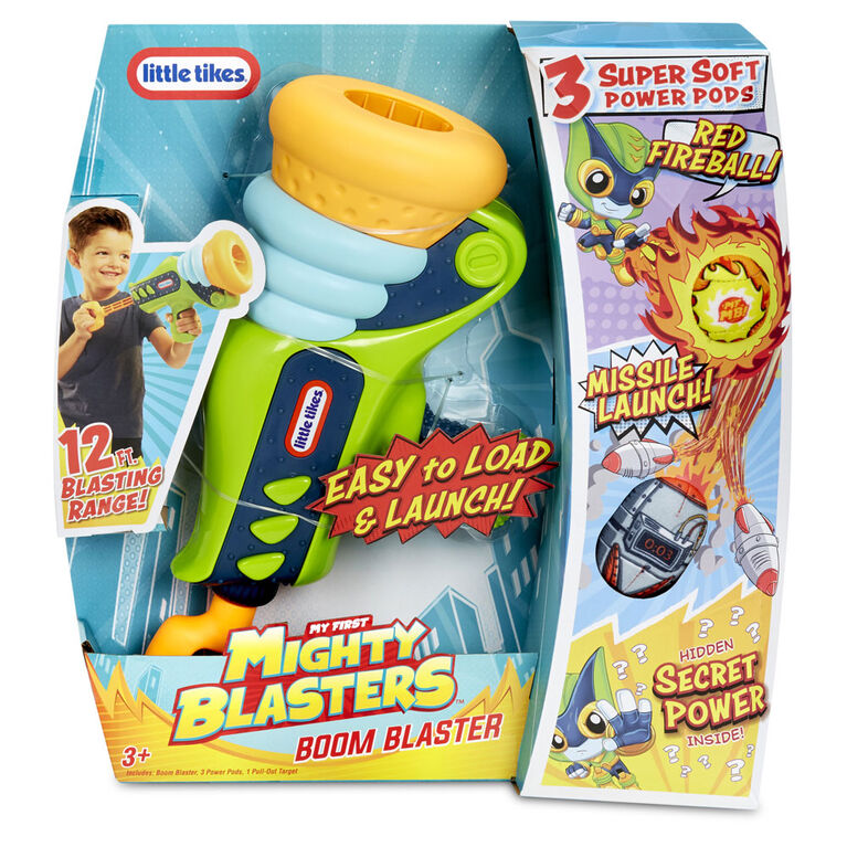 Mighty Blasters Boom Blaster Toy Blaster with 3 Soft Power Pods by ...