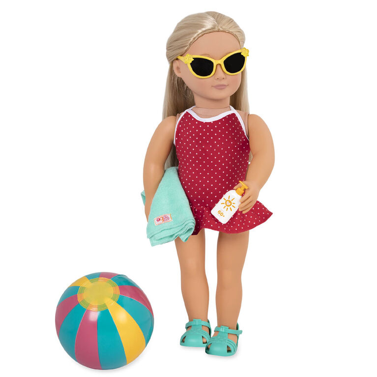 Our Generation, Beach Belle, Swimsuit Outfit for 18-inch Dolls ...