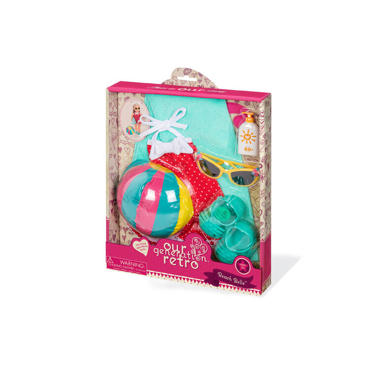 Our Generation, Beach Belle, Swimsuit Outfit for 18-inch Dolls ...