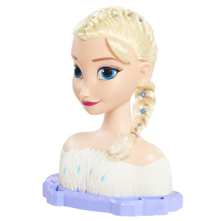 Disney'S Frozen 2 Deluxe Elsa The Snow Queen Styling Head, 17-Pieces ...