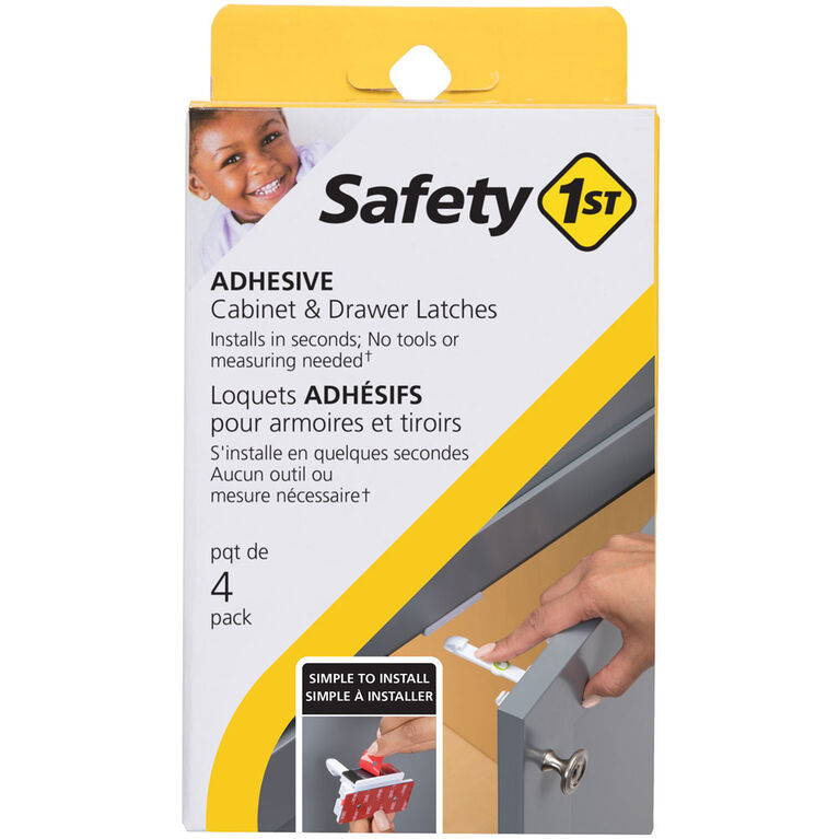 Safety 1st - Adhesive Locks & Latches - 4 Pack | Babies R Us Canada