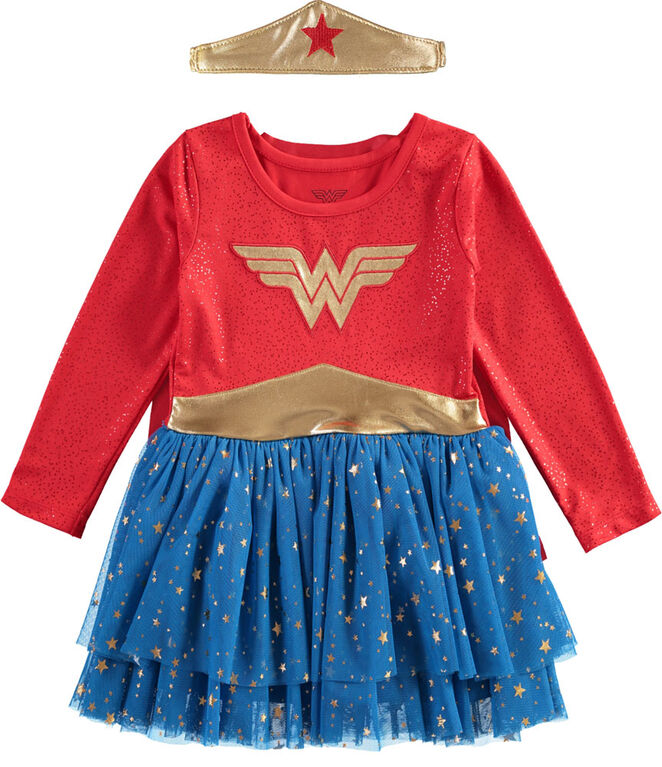 Wonder woman nouveau-née robe 3M rouge