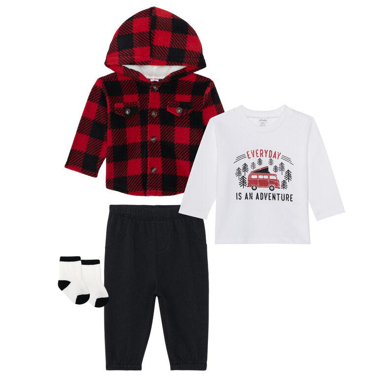 PL Baby 4 Piece Set Red Plaid 24M | Babies R Us Canada