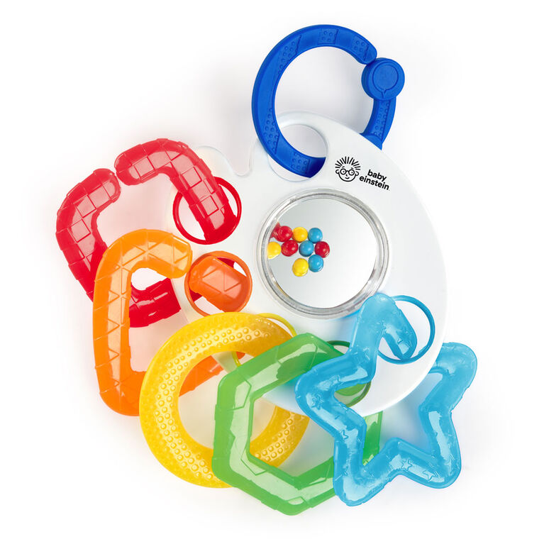 Shake, Rattle & Soothe Take-Along Textured Teether Link Toy - BPA Free ...