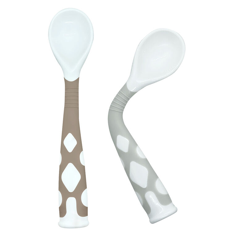 Silibend bendable spoons Toasted Almond/Day Dream Grey | Babies R Us Canada