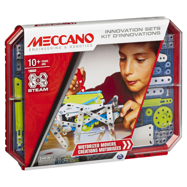Meccano, Set 5, Motorized Movers STEAM Building Kit with Animatronics ...
