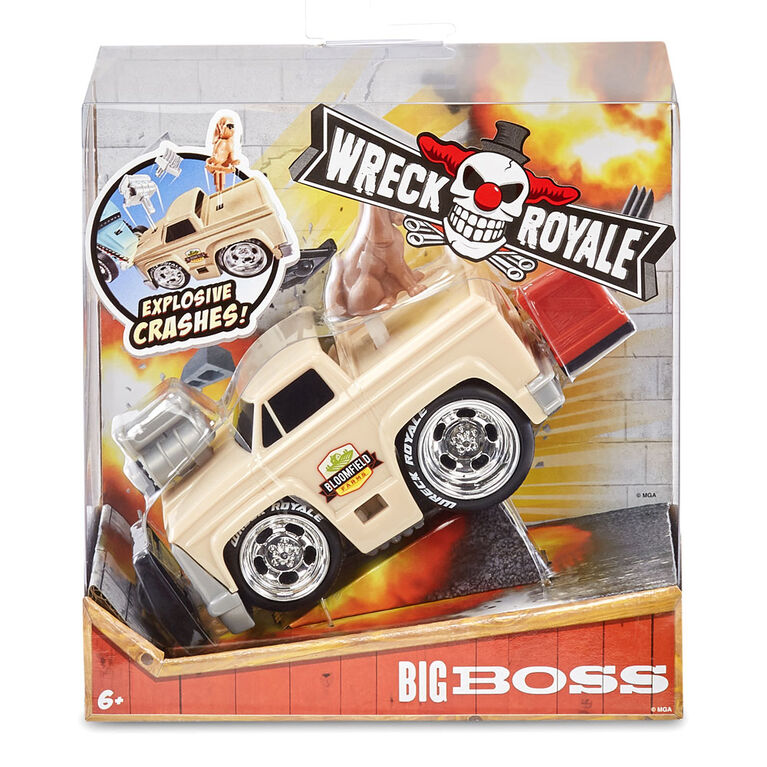 Wreck Royale Exploding Crashing Big Boss Race Car with 4 Mix 'n Match ...