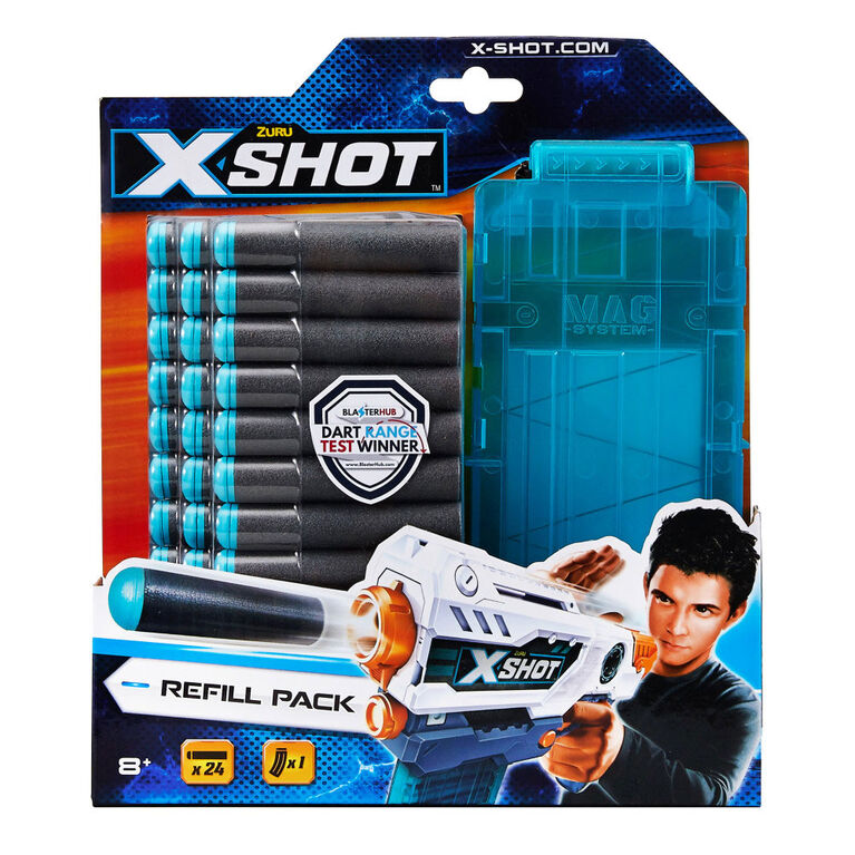 X-Shot Excel Clip and Darts Refill Pack (24 Darts) by ZURU | Toys R Us ...