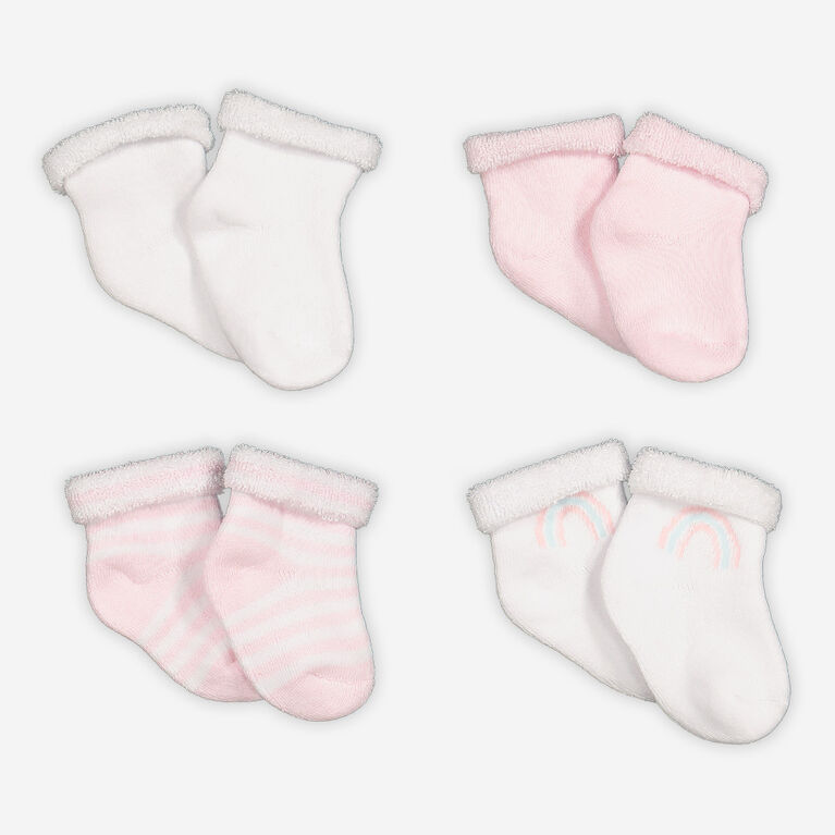 Rococo 4 Pack Socks Pink 0/6M | Babies R Us Canada