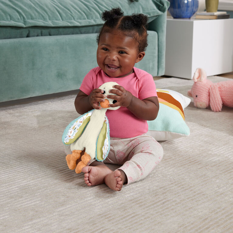 Fisher Price Snuggle Up Goose Baby Sensory Toy, Plush Toy with Jingles ...