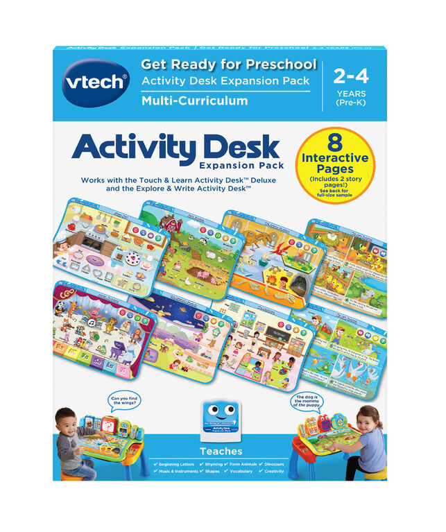VTech Activity Desk Expansion Pack Get Ready for Preschool - English ...