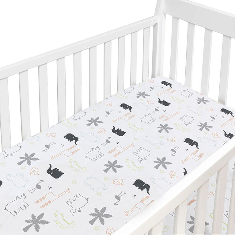 Drap contour pour lit de bébé - Jungle | Babies R Us Canada