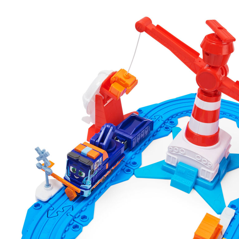 Mighty Express, Port Station Playset with Exclusive Mechanic Milo Toy ...