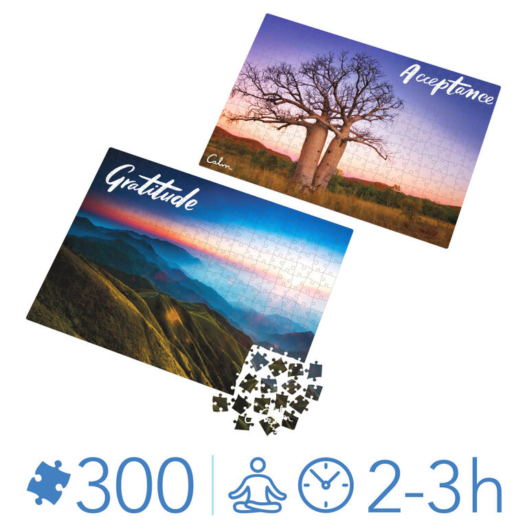 Calm Mindful Puzzle Collection 7-Pack for Relaxation, Stress Relief ...