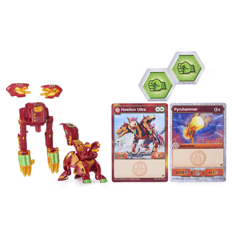 Bakugan Ultra, Howlkor with Transforming Baku-Gear, Armored Alliance 3 ...