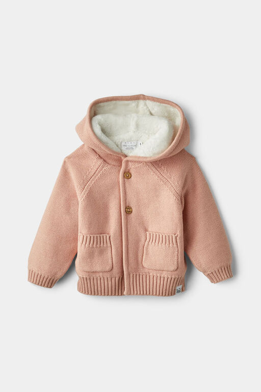 RISE Little Earthling Double Faced Sweater Peach Beig | Babies R Us Canada