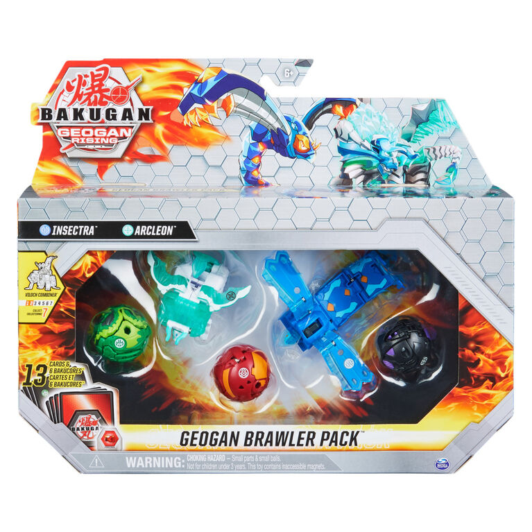 Bakugan, Geogan Brawler Pack de 5, Geogan Insectra et Arcleon exclusifs ...