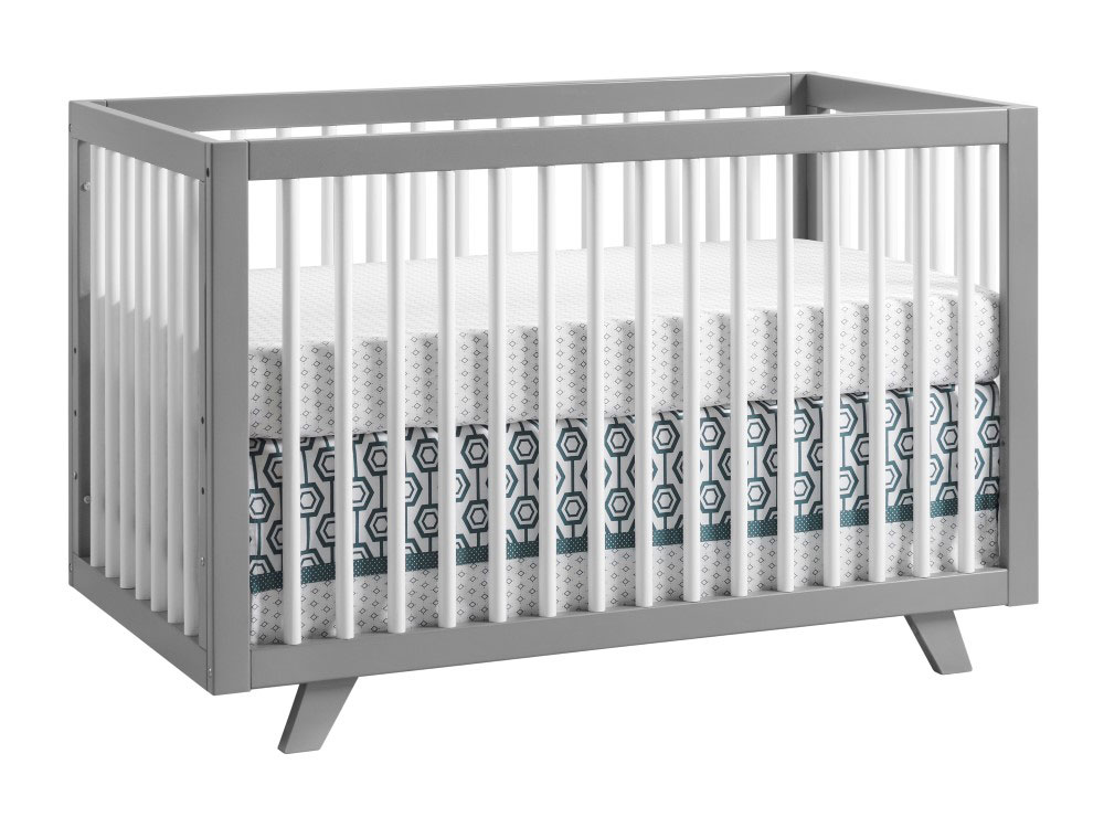 Visby 3-In-1 Gray/White Crib | Babies R Us Canada
