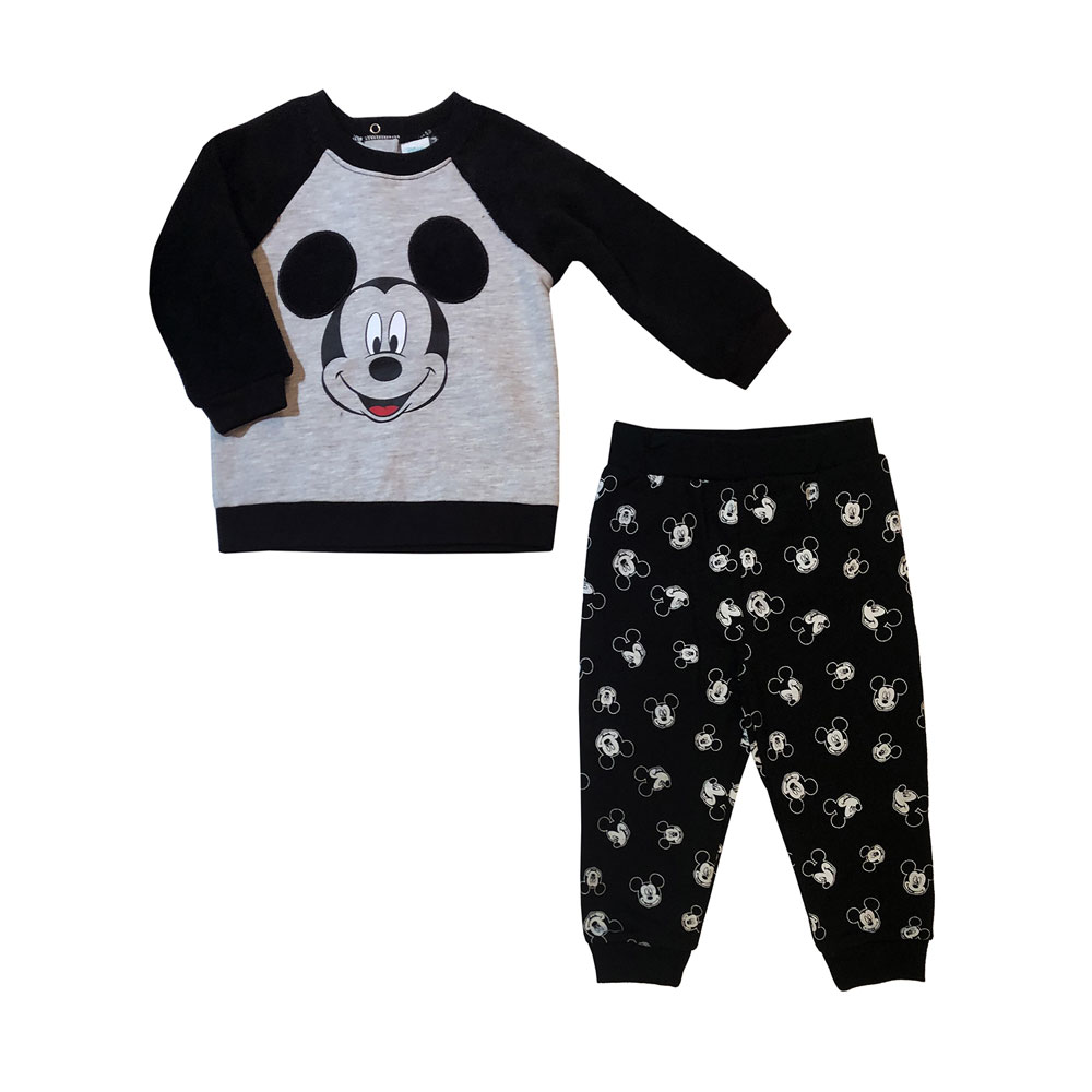 Disney Mickey Mouse ensemble pantalon et haut en polaire - Noir, 3 mois ...