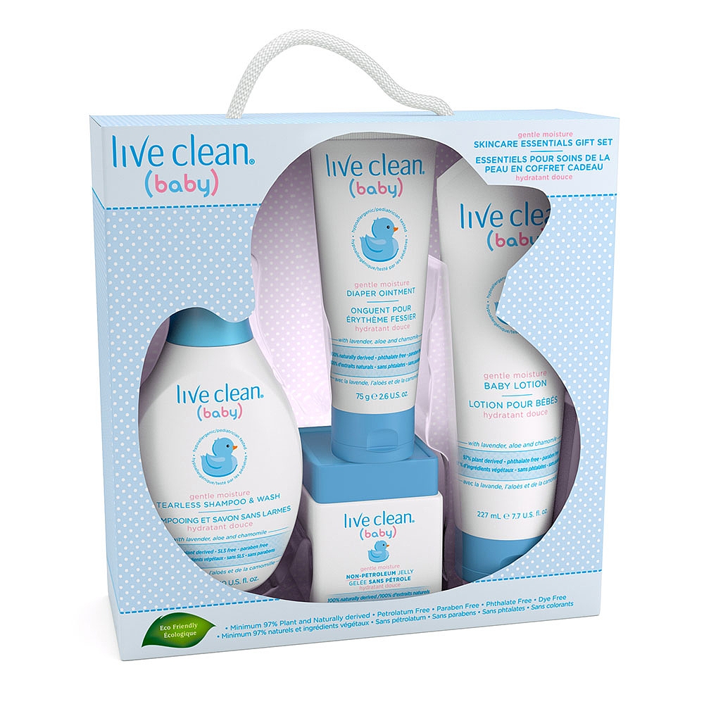 Live Clean Baby - Moisturizing Skincare Essentials Gift Set | Babies R ...