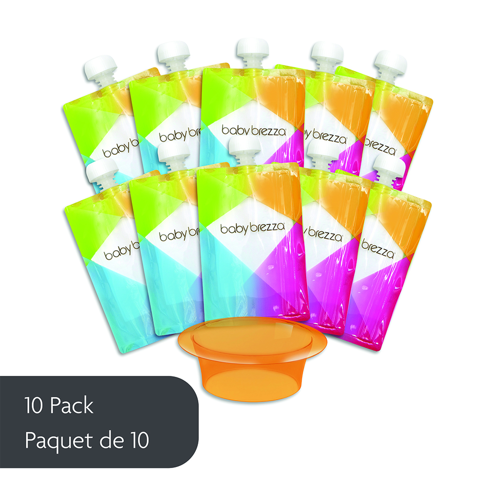 Baby Brezza - Reusable Food Pouches, 10 pack | Babies R Us Canada