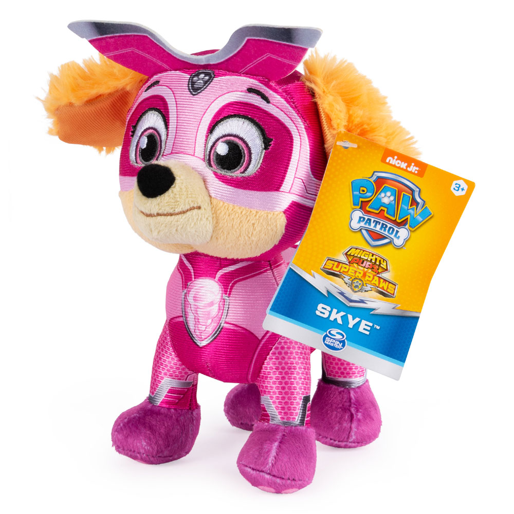 PAW Patrol, 8-Inch Mighty Pups Super PAWs Skye Plush | Toys R Us Canada