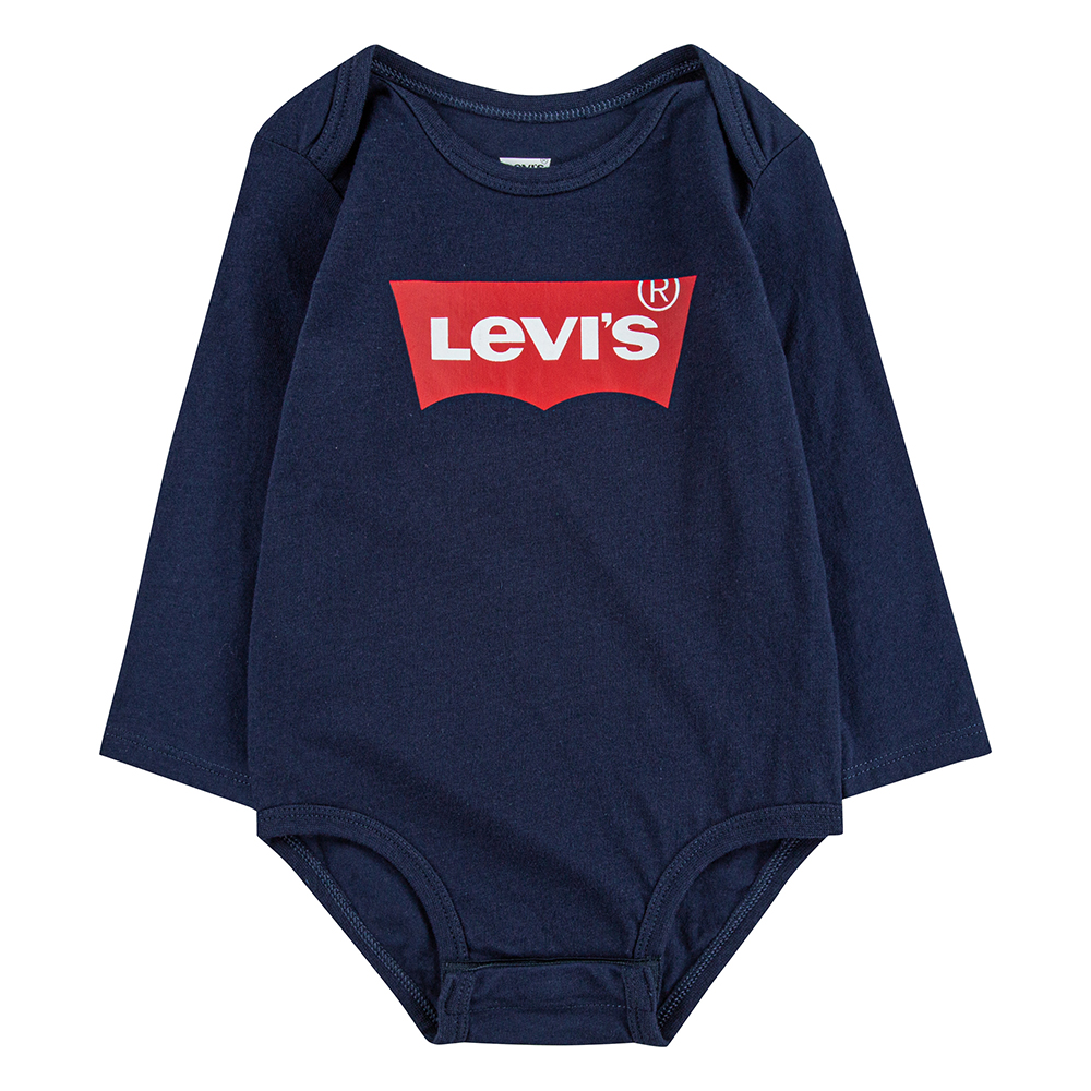 Levis Long Sleeve Batwing Bodysuit - Dress Blues - Size Newborn ...