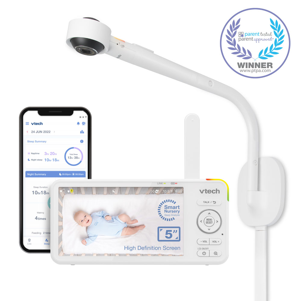 VTech VC2105 V-Care 1080p WiFi Smart Nursery Remote Access Over-the ...