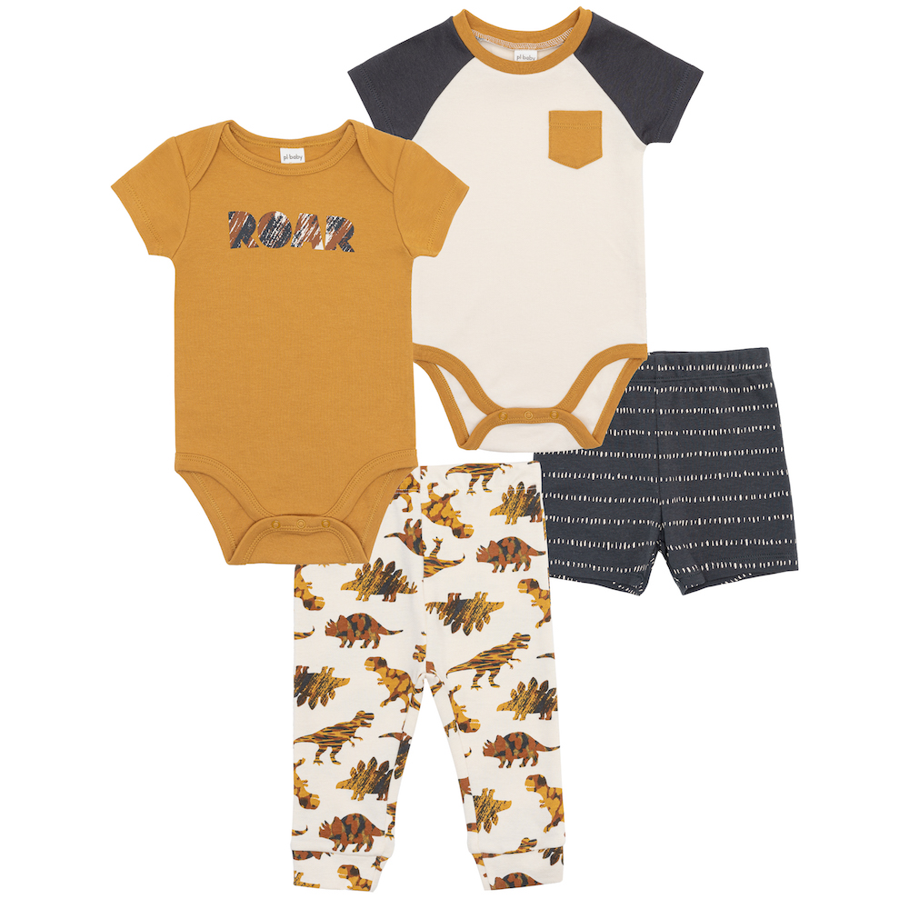 Petit Lem Baby 4 Piece Set Mix&Match Knit Gold | Babies R Us Canada