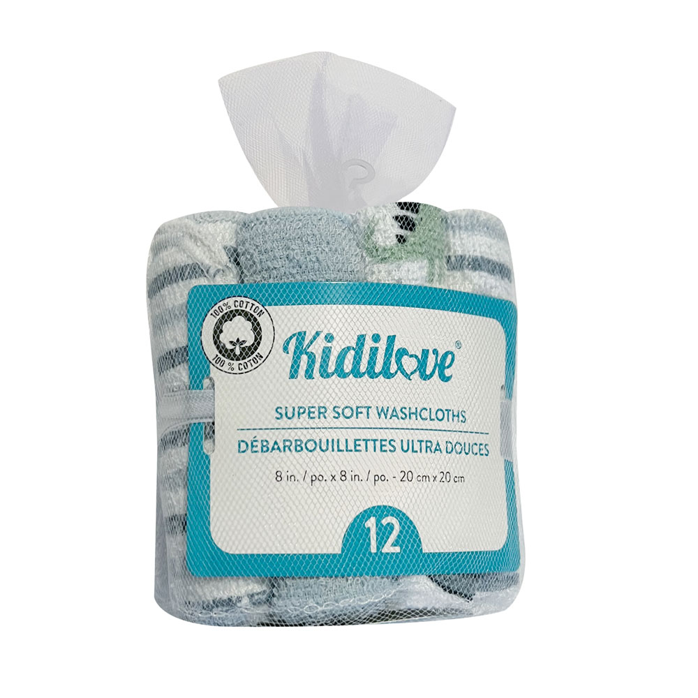 Blue 12 Pack Washcloths | Babies R Us Canada
