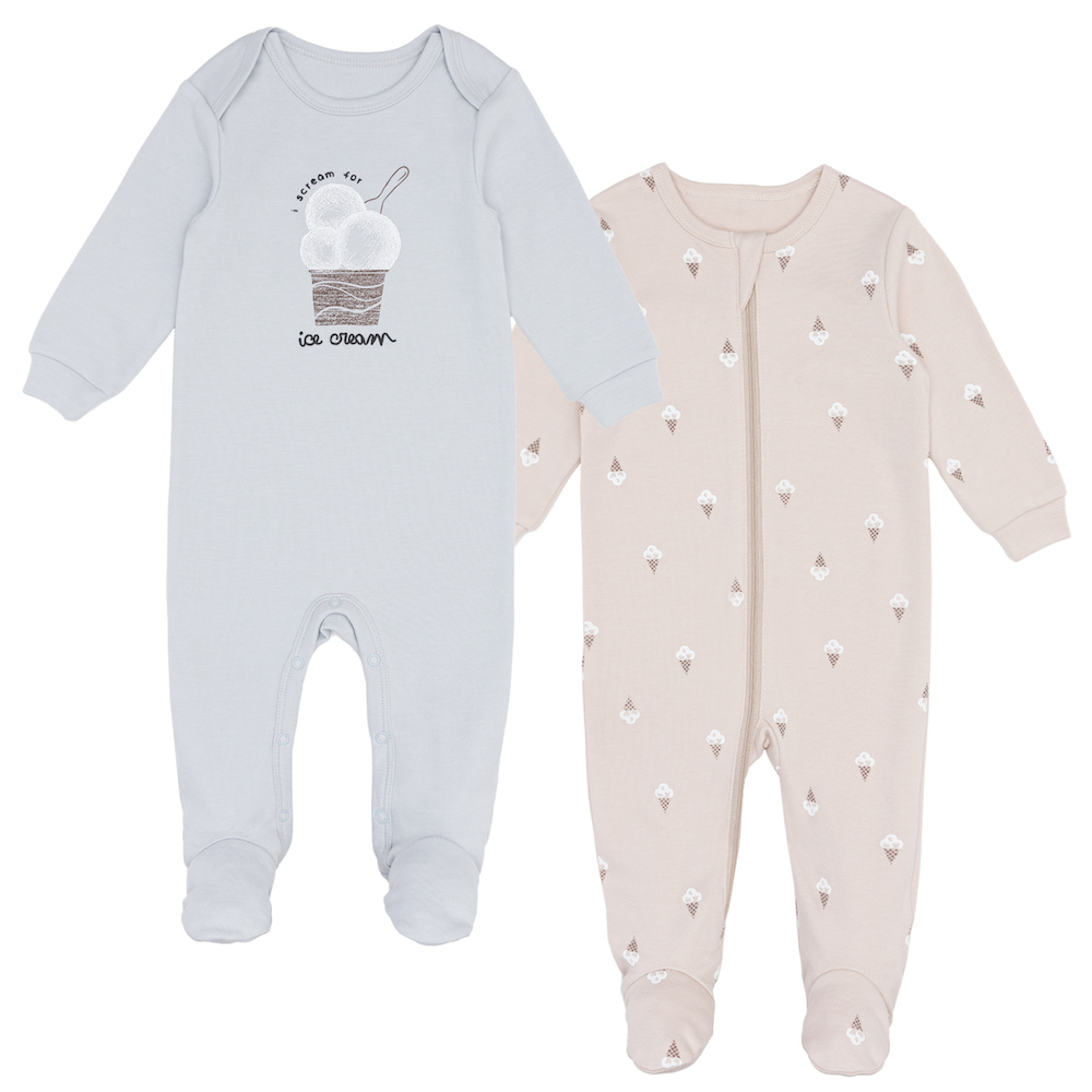Pl Baby-Baby 2 Pack Sleeper Knit Light Blue 9 Months | Babies R Us Canada